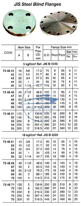 IMPA 734850 Blind Flange - Steel - 5K 100